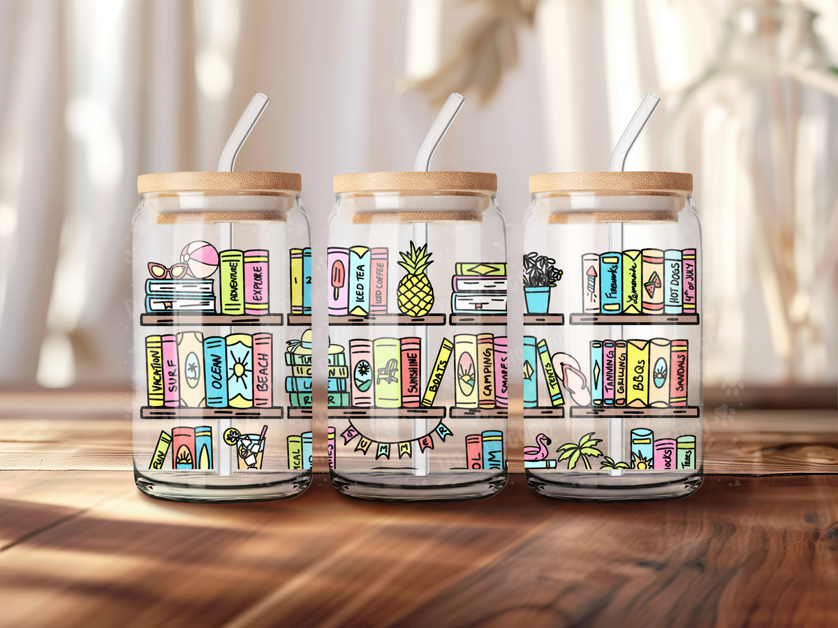 Bookshelf - UV DTF – Turtle Dane Co