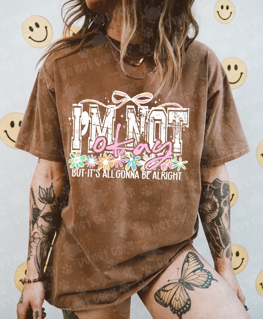 It's Gonna Be Alright (White) - DTF Print – Turtle Dane Co