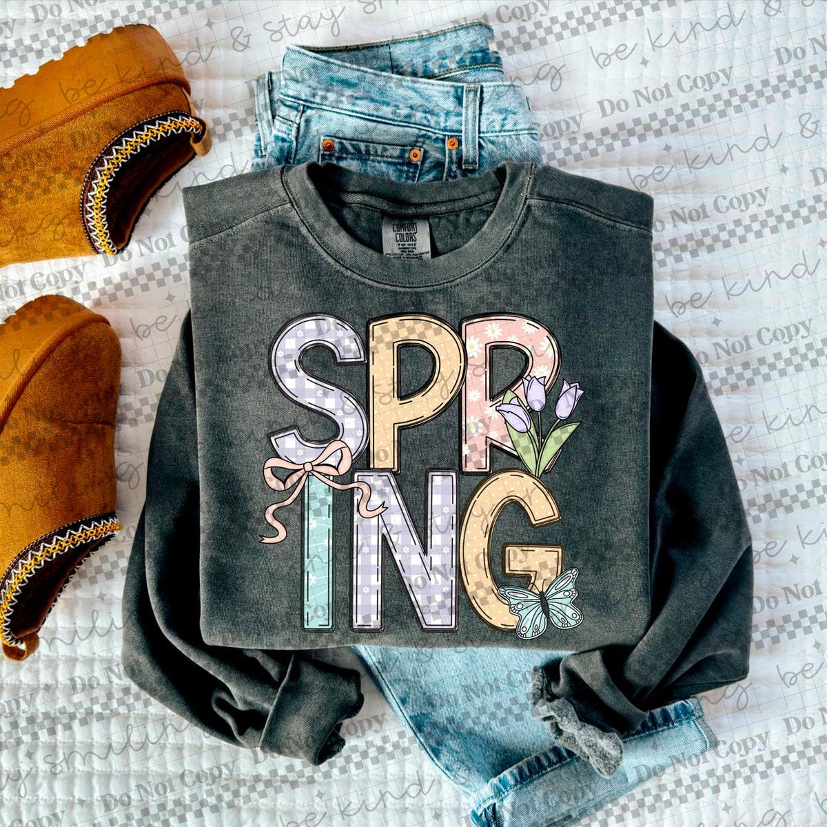 Spring Stacked - DTF Print – Turtle Dane Co