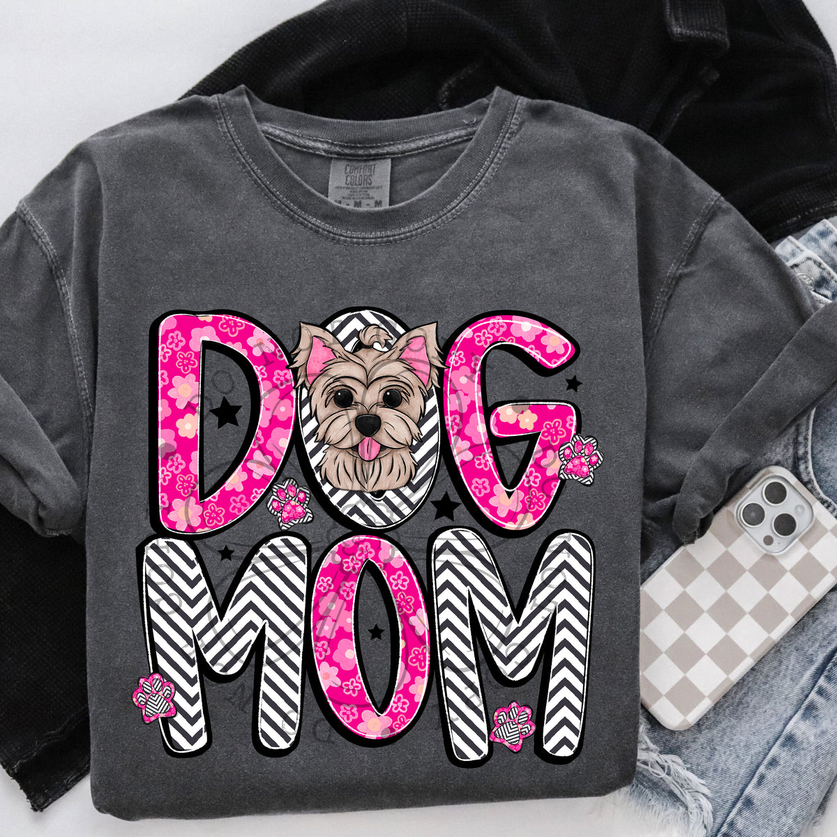 Dog Mom Yorkie - DTF Print – Turtle Dane Co