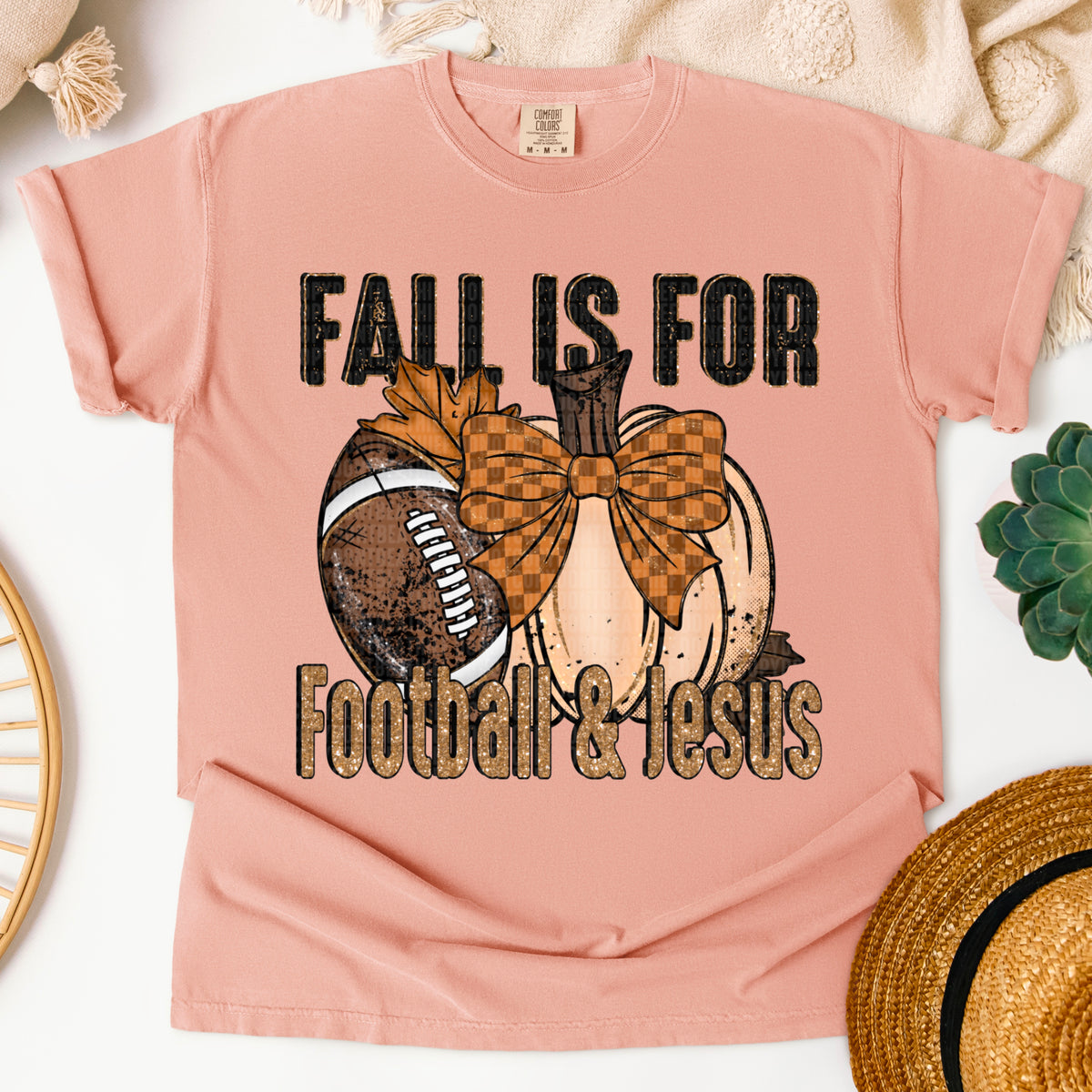 Fall is for football & Jesus - DTF Print – Turtle Dane Co