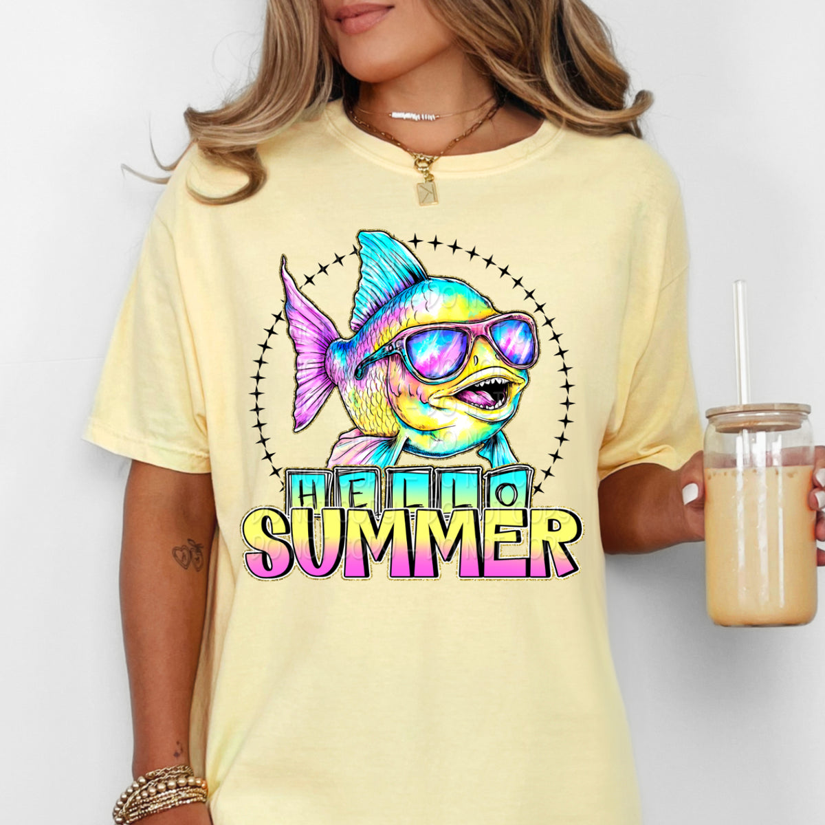Hello Summer - DTF Print – Turtle Dane Co