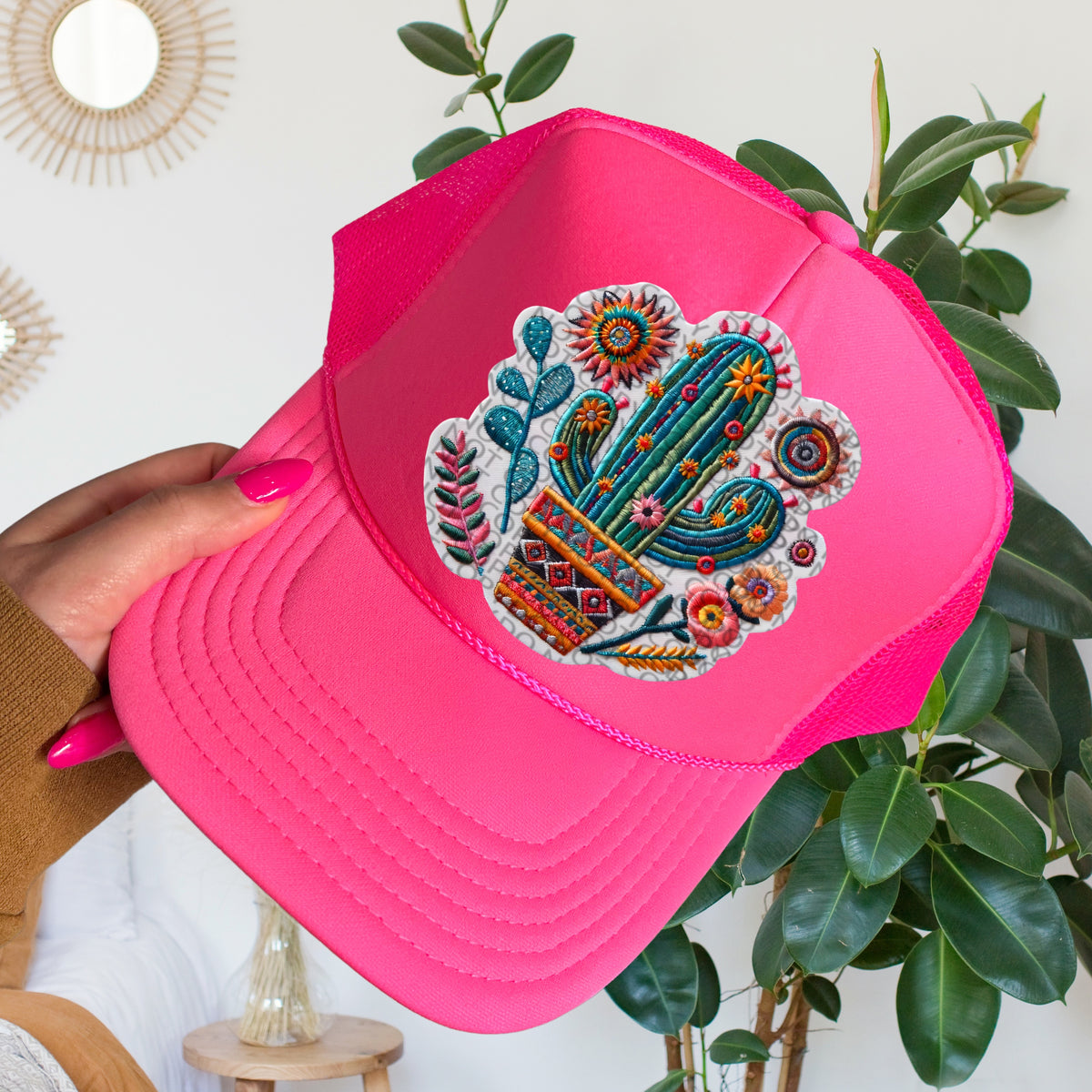 Cactus Patch 2 - DTF Hat Patch – Turtle Dane Co