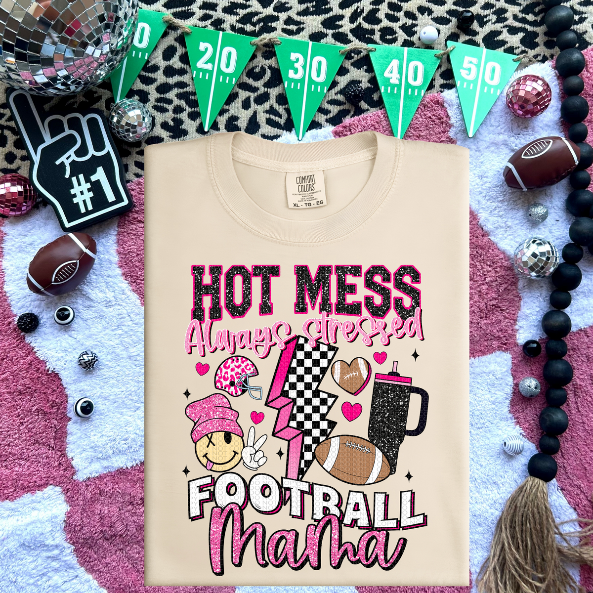 Hot Mess Pink - DTF Print – Turtle Dane Co