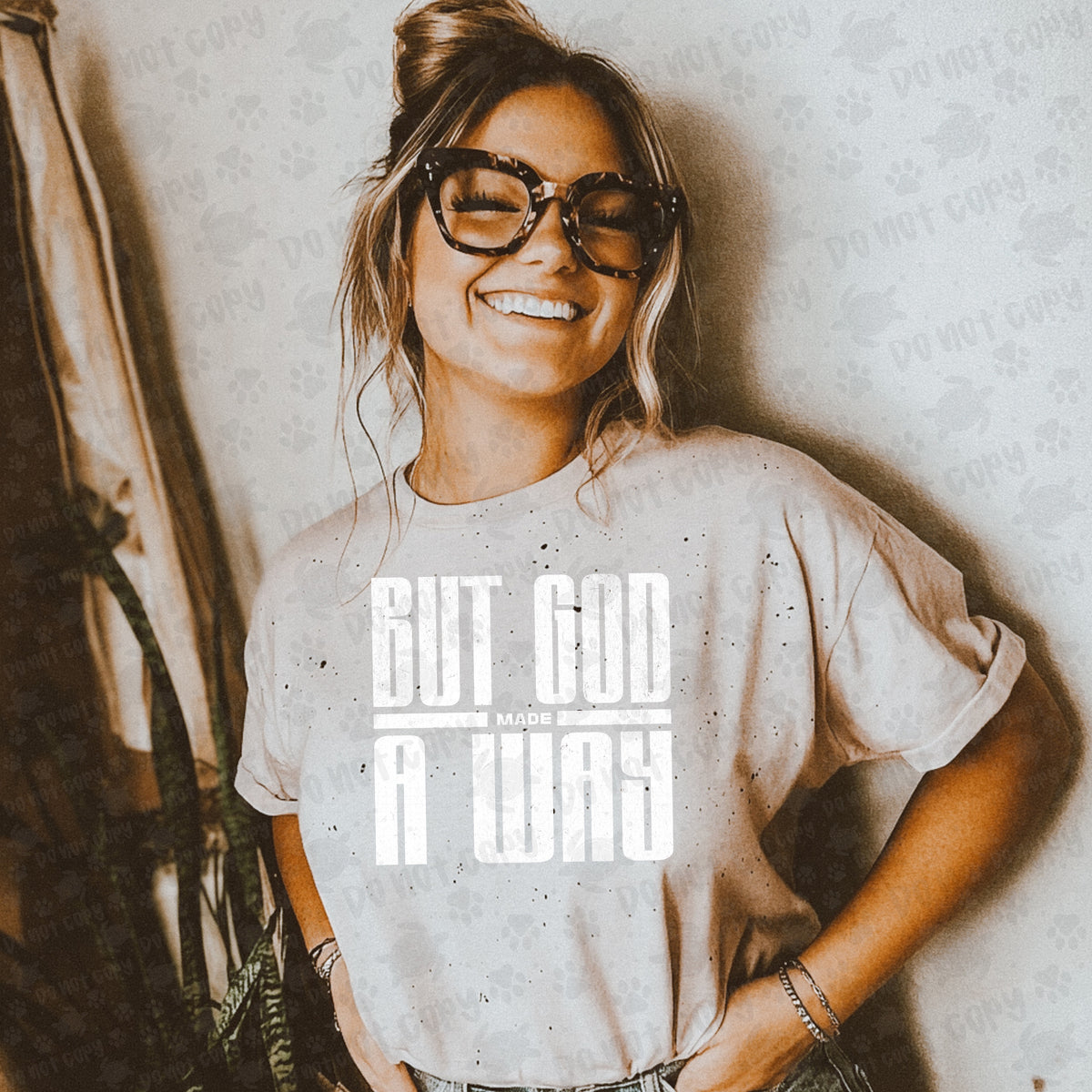 God Made A Way (White) - DTF Print – Turtle Dane Co