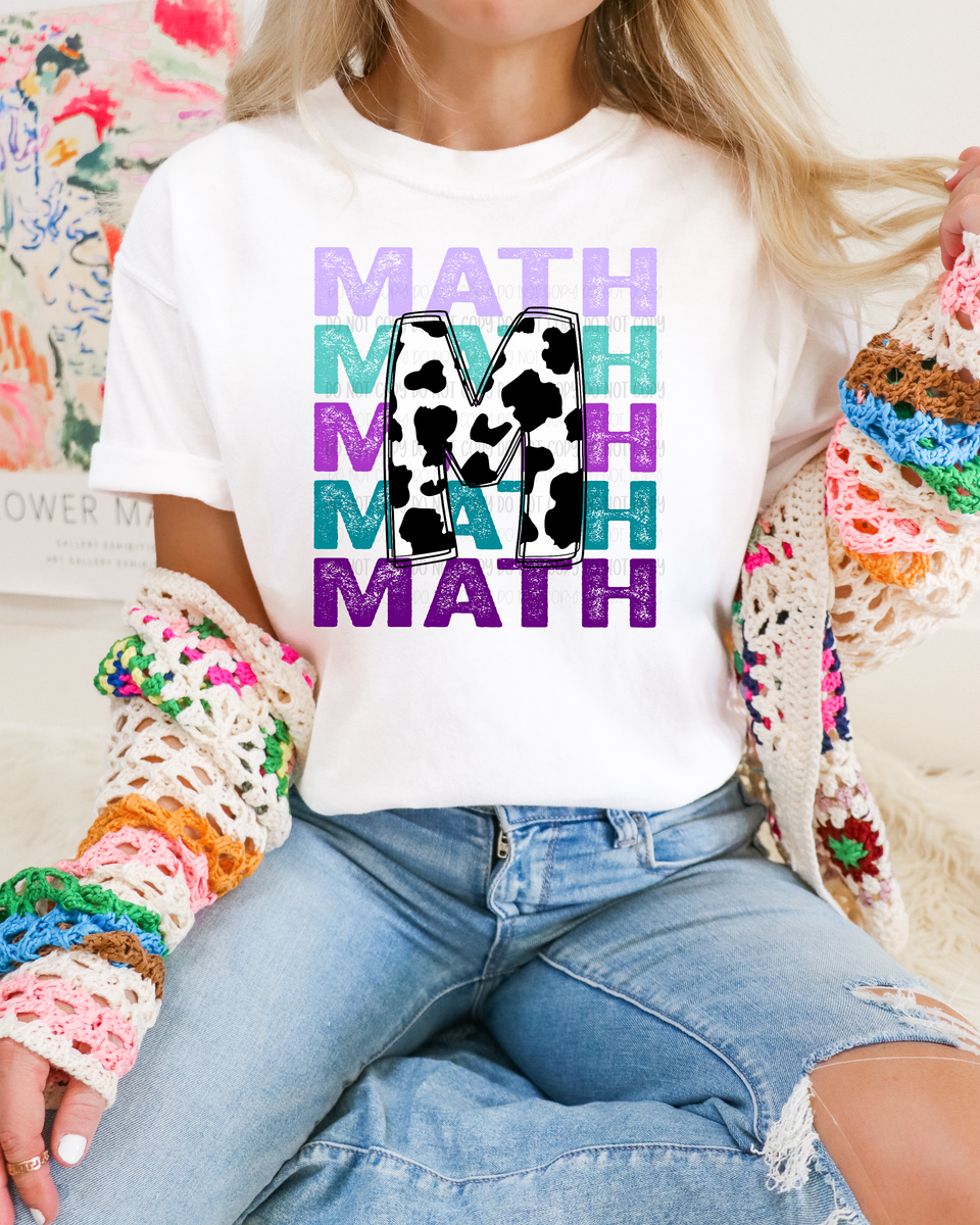 MATH ( COW PRINT ) – Turtle Dane Co
