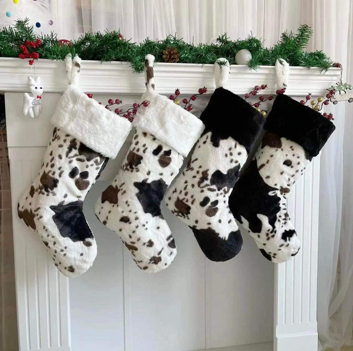 Cow Print Stockings – Turtle Dane Co