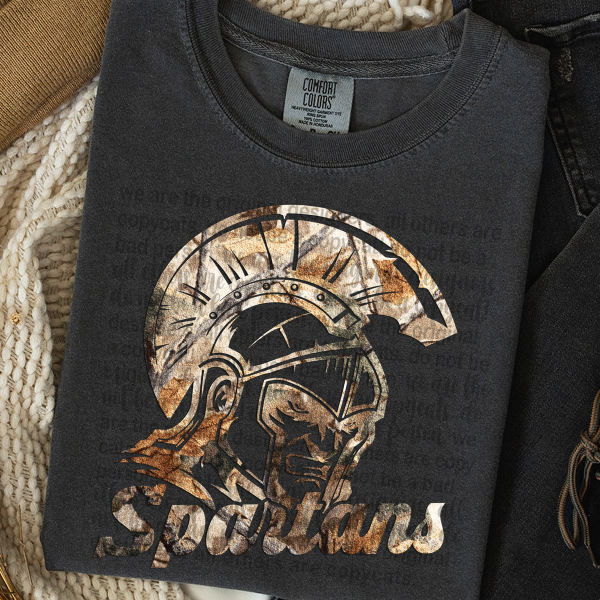 Spartans Camo - DTF Print – Turtle Dane Co