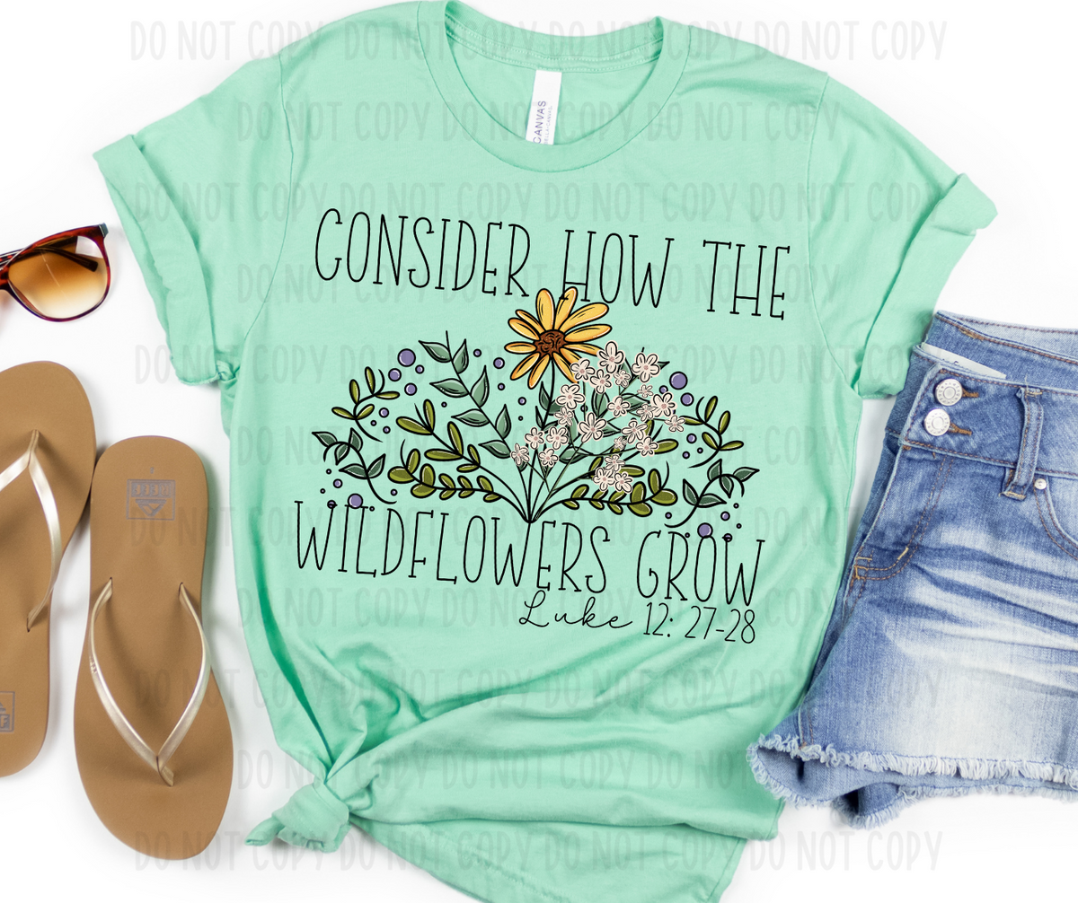 Wildflowers - DTF Print – Turtle Dane Co